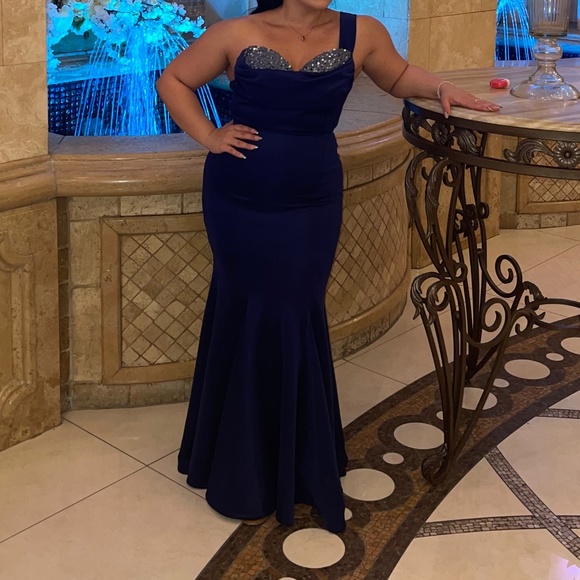 Dresses | Dark Blue Maxi Dress | Poshmark